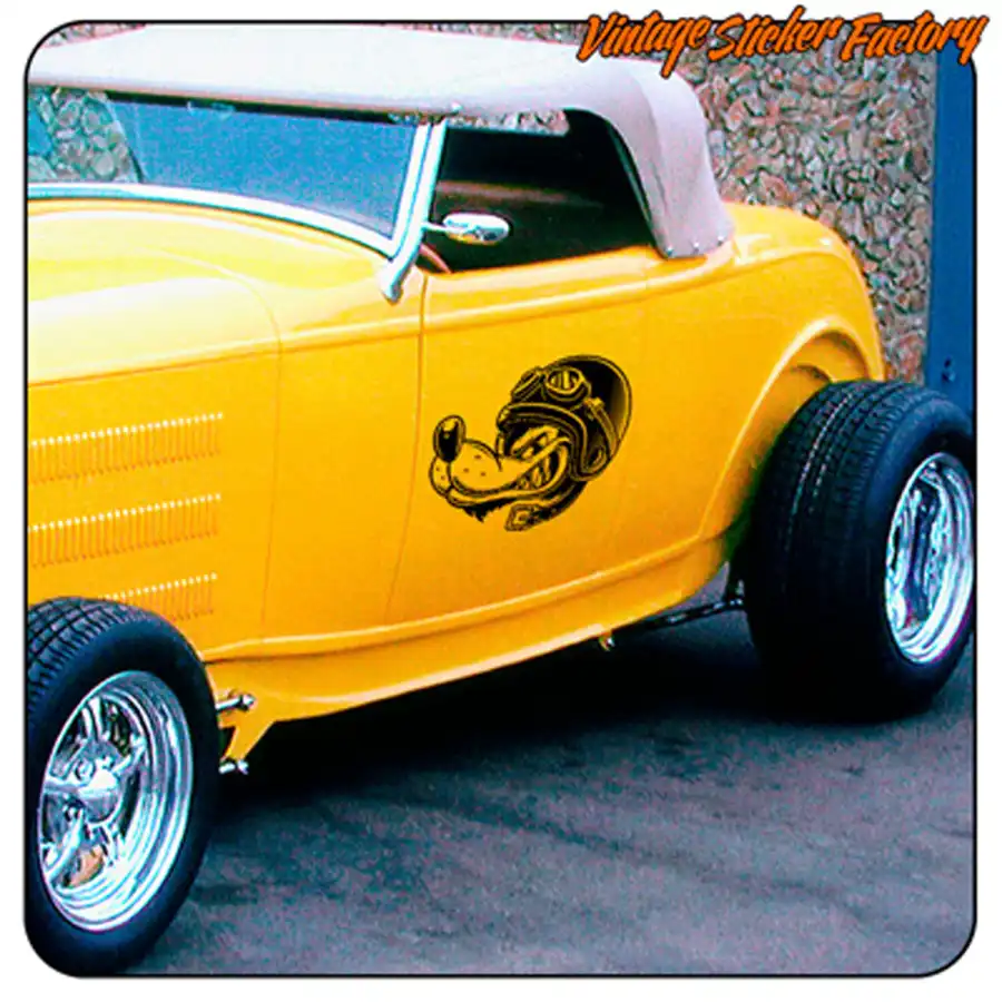 WOLF CAFE RACER STICKER. BUY VINYL STICKERS.