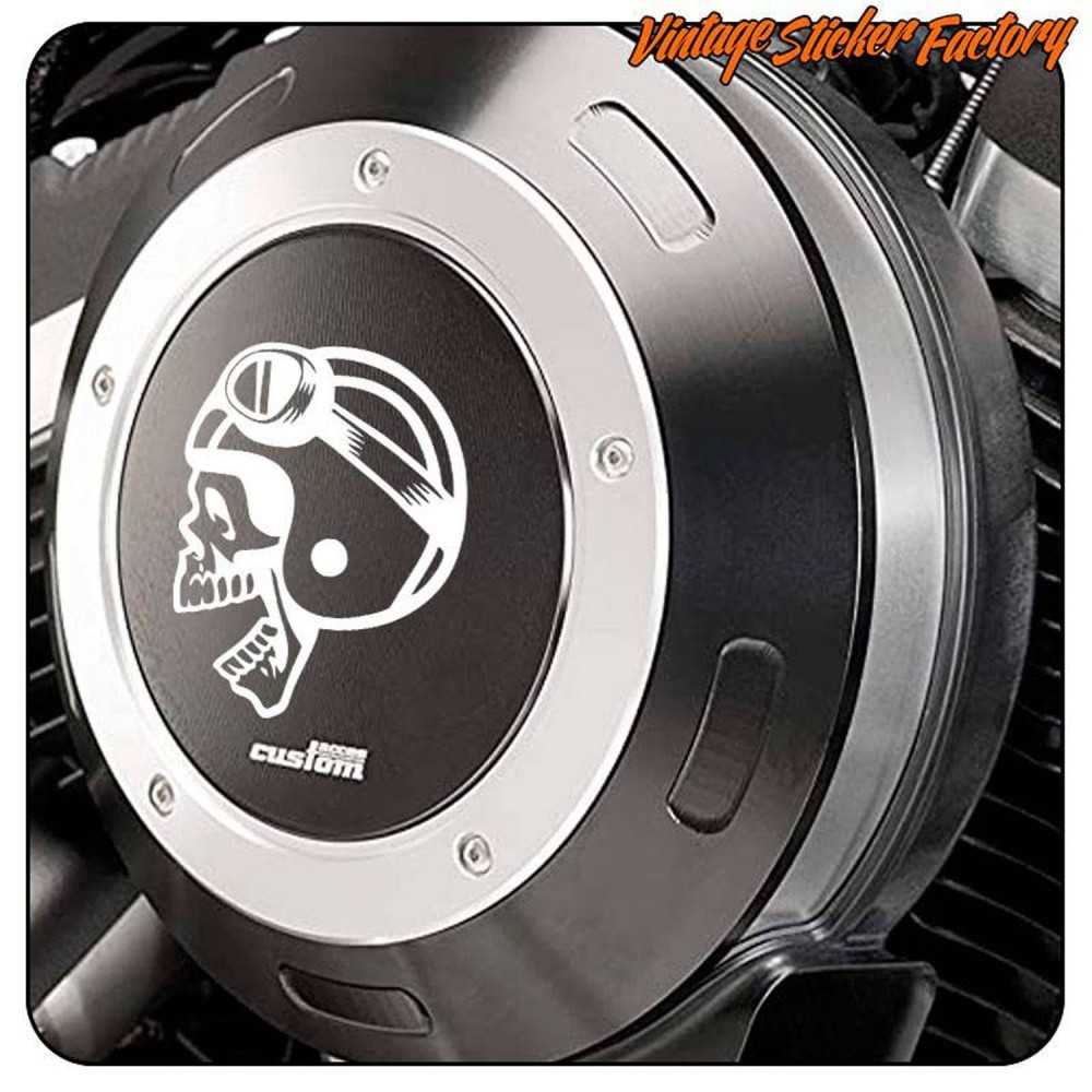 SKULL HELMET STICKER. BUY VINYL STICKERS.