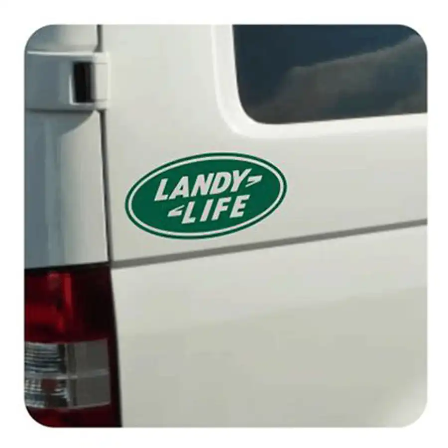 LANDY LIFE AUFKLEBER. KAUFEN SIE VINYLAUFKLEBER.